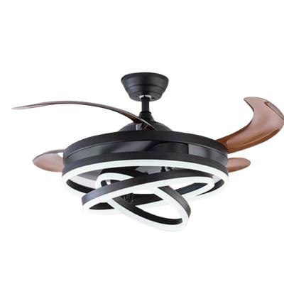 China Factory Modern Bedroom Lighting Fixtures Invisible Ceiling Light With Fan And Remote Control for sale