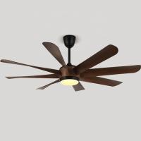 China Manufacturer 60 Inch ABS 8 Blade Luxury Modern Nordic Ceiling Fan , BLDC LED Ceiling Fan With Light for sale