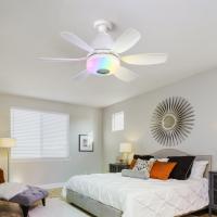 China Wholesale factory Intelligent Dimming Home Decoration Ceiling Fan , Moving Head 360 Rotating Ceiling Fan for sale