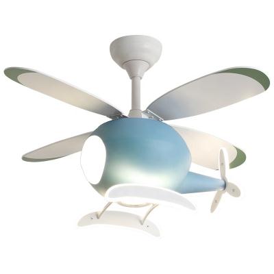 China Manufactory Custom Helicopter Ceiling Fan Light , Airplane Ceiling Fan Remote Control For Kids Room for sale