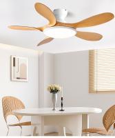 China Wholesale factory Classic 42'' Flush Mount Wood Ceiling Fan With 5 Blades 20cm Tall Hugger Pattern Remote Control for sale