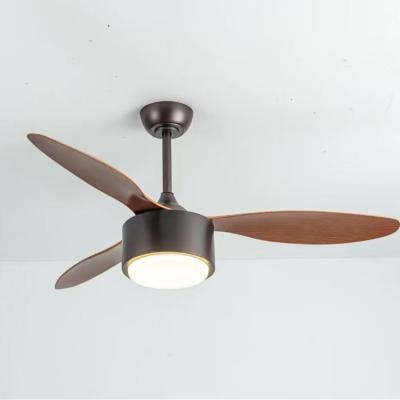 China Wholesale factory Pop Style Solid Wood Ceiling Fan With DC Motor And LED Light for sale