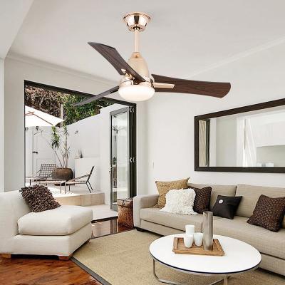 China Wholesale   42 Inch High Power 3 Blades Wooden Ceiling Fan With Light And Remote Control for sale