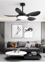China Manufacturer Large Wind Power Electric Fan Pendant Light Five Leaf Solid Wood Ceiling Fan for sale