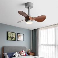 China Wholesale factory 20 Inch Small Ceiling Fan Light American Retro Silent Electric Fan Pendant Light for sale