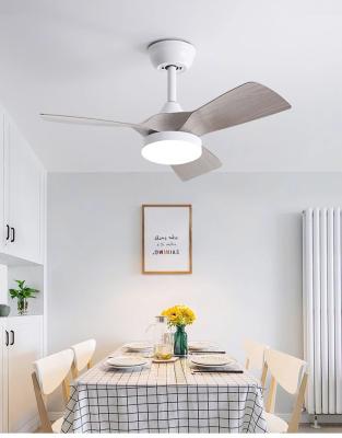 China Manufacturer 32 Inch Simple Frequency Wooden Blade Ceiling Fan Conversion Nordic Home Fan Light for sale