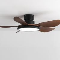 China wholesale  American Retro Fan Light Variable Frequency LED Ceiling Fan with Light and Remote for sale