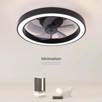 China Wholesale  Modern Silent Fan Bedroom Fan Light Full Spectrum Eye Protection Invisible Living Room Study Room Dining Room Fan Light for sale