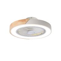 China Manufacturer Residential Dimmable Light Remote Control Acrylic Modern Led Wood Ceiling Fan for sale