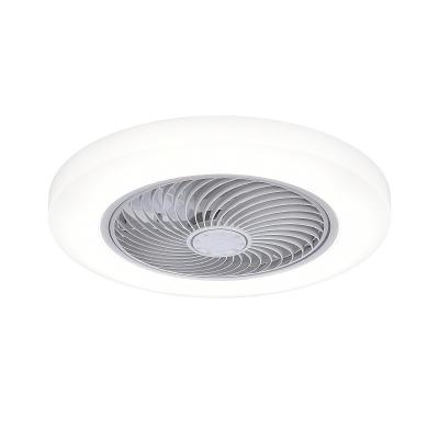 China Manufactory Smart Ceiling Fan Fans With Lights Remote Control Bedroom Decor Lamp 52cm Air Invisible Blades Retractable Silent for sale