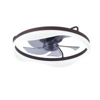 China Wholesale factory Modern LED Ceiling Fan Lamp for Bedroom with Mute Frequency Conversion 110V-220V Japanese American Regulations Iron Wood Body for sale