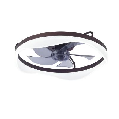 China Wholesale factory Modern LED Ceiling Fan Lamp for Bedroom with Mute Frequency Conversion 110V-220V Japanese American Regulations Iron Wood Body for sale