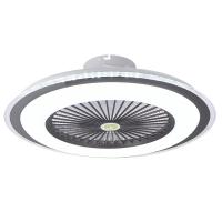 China Wholesale factory Fashionable Modern Remote Control Deluxe Led Ceiling Strip Hanging Light with Fan for sale