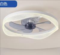 China Wholesale    Bedroom Ceiling Fan Light LED 60W Variable Frequency Dimmable Restaurant Mute Invisible Ceiling Fan With Lighting for sale