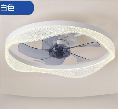 China Wholesale    Bedroom Ceiling Fan Light LED 60W Variable Frequency Dimmable Restaurant Mute Invisible Ceiling Fan With Lighting for sale