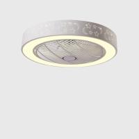 China Wholesale   LED Ceiling Fan Bedroom Pink Color Child Room Design Simple Safety Ceiling Fan for sale