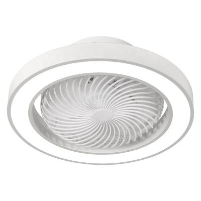 China Wholesale    XD1 48cm Small Modern Bladeless Ceiling Fan with Led Light Remote Control Flush Mount Living Room Bedroom Children Invisible for sale