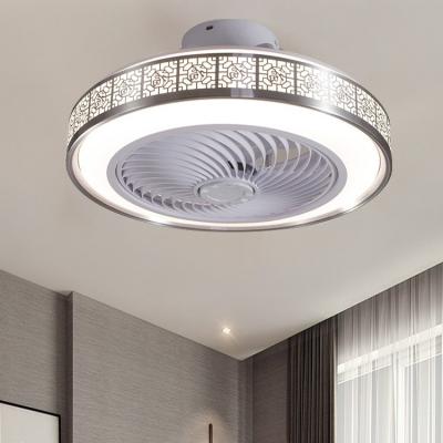 China wholesale   Modern Chinese-Style LED Ceiling Fan Lamp Cross-Border Exclusive for Living Dining Room Integrated LED Ceiling Fan for sale