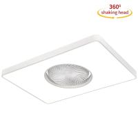 China Wholesale factory 90cm Rectangle Modern LED Ceiling Fan Remote Control Bladeless Flush Mount for Living Room Bedroom Children's Invisible for sale