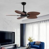 China wholesale, manufacturer, factory  Vintage Style Black White Living Room Bedroom Decorative 5 ABS Blades Modern Remote Control Ceiling Fan for sale