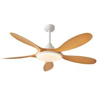 China Wholesale    Led Ceiling Fan 5 ABS Blades Silent Motor LED Lighting Smart Ceiling Fan With Remote for sale