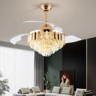 China wholesale  Nordic Decorative Lighting 42 Inch Indoor Gold Dimming Remote Control Ceiling Fan Light for sale