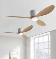 China Factory Silent DC Motor 3 ABS Reversible Blades Black And White Styles 42 Inches 6 Speed Indoor Ceiling Fan for sale