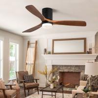 China Wholesale   American Style Vintage Decorative Fan Ceiling 220v Winding Powered Ceiling Fan With Light for sale