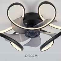 China Manufacturer Ceiling Fan Light Bedroom Light Fan Integrated Restaurant Ceiling Lights Creative Modern Invisible Fan Chandelier for sale