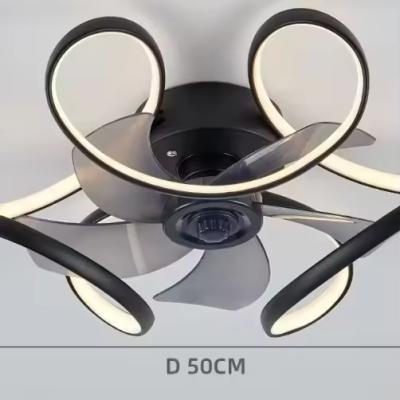 China Manufacturer Ceiling Fan Light Bedroom Light Fan Integrated Restaurant Ceiling Lights Creative Modern Invisible Fan Chandelier for sale