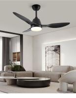 China Wholesale  Modern Design 120v-220v Indoor LED Ceiling Fan Light with DC Motor ABS Body & Remote Control Energy Efficient for Home Office for sale