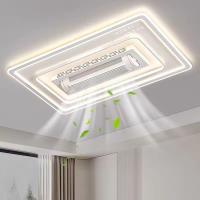 China Wholesale   Modern Bladeless LED Lighting Iron Body Air Conditioner for Living Room & Bedroom High-Silent AC Motor Remote Control Switch for sale