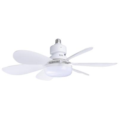 China Wholesale   Modern LED Fan Light E27 Remote Control 3 Colors Changeable Strong Wind Speed 52CM 32W AC85-265V Ceiling Fan Light for Bedroom for sale