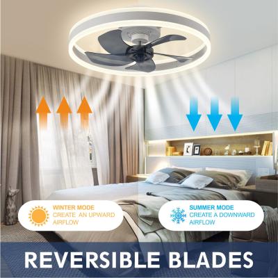 China Wholesale  Factory Supply Modern Simple Fan Light for Bedroom Mute Ceiling Fan Light with ABS Material for sale