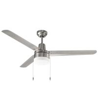 China wholesale   Unique 48 Inch 3 Iron Blade Powerful Decorative Lighting Ceiling Fan Bedroom Rotating Led Ceiling Fan With Light for sale