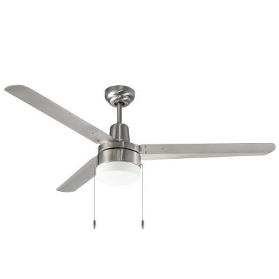 China wholesale   Unique 48 Inch 3 Iron Blade Powerful Decorative Lighting Ceiling Fan Bedroom Rotating Led Ceiling Fan With Light for sale