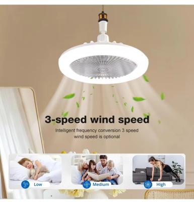 China wholesale  New Product Remote Control 3 Gear Wind Speeds E27 Base 6Inch Small LED Ceiling Fans Lights for sale