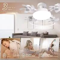 China wholesale   Shaped Fan Lamp Socket Fan Light with Remote Control Ceiling Fan with Light E27 Ceiling Drone Light for Home for sale