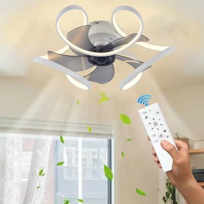 China wholesale    Modern Simple Luxury Ceiling Fan Light For Living Room Bedroom Silent Fan Light With Remote for sale