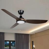 China wholesale   Quiet Motor Cafe Living Room Dining Room Bedroom Study Room 52inch LED Ceiling Fan Light Kits for sale