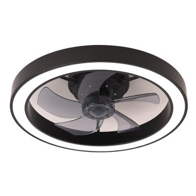 China Wholesale Factory Remote APP Control Smart Low Profile Ceiling Fan Light Flush Mount LED Ceiling Light 6 Wind Speeds New Technology Ceiling Fans for sale