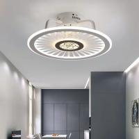 China Wholesale Factory Remote APP Control Smart Low Profile Ceiling Fan Light Flush Mount LED Ceiling Light 6 Wind Speeds New Technology Ceiling Fans for sale