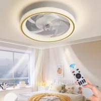 China Factory Remote APP Control Smart Low Profile Ceiling Fan Light Flush Mount LED Ceiling Light 6 Wind Speeds for sale