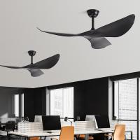 China Modern Decorative 52 Inch Black / White Ceiling Fan Without Light BLDC Motor Ceiling Fan for sale