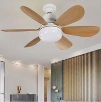 China wholesale  Led Fan Lights Smart Home Light Intelligent Dimming Timing 3 Speed Black E27 Fan Decor Remote Control Modern LED Ceiling Fan for sale