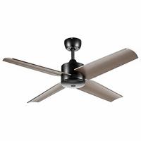 China Manufacuture 42'' 48'' Remote Control Modern LED Ceiling Fans 4 Blade Black Color Options For LED Lighting Solutions for sale