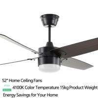 China Manufacuture 3 Wind Speed Ceiling / Boom Mount Modern LED Ceiling Fans With Energy Efficiency And Energy Star Certification for sale