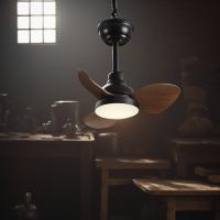 China Factory 110-220V Modern Design Style Home Ceiling Fans With Iron Or Plywood Lamp Body Material And 80 Ra for sale
