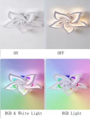 China High brightness 72W Dreaming Colorful APP + Rmt Ctrl Dimmable LED Smart Ceiling Fan Light for Bedroom Living Room Hotel Apartment Villa for sale