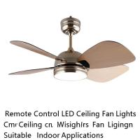 China Remote Control LED Ceiling Fan Lights 56x56x13 Cm Ceiling Fan Lighting Solution Suitable for Various Indoor Applications for sale